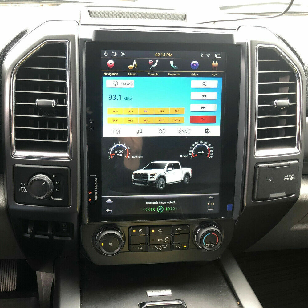 Android 11 Radio Tesla Vertical Screen Car-Play GPS For Ford F150 F250 ...