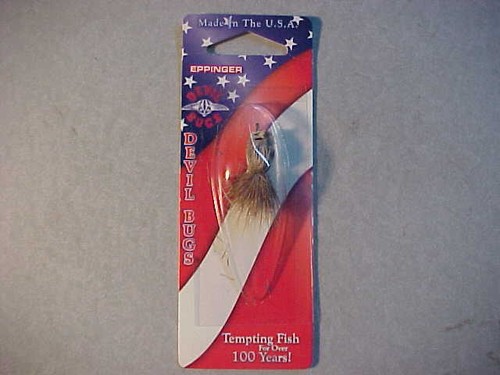 NEW EPPINGER DEVIL BUG MOUSE FLY FISHING LURE BUCK TAIL vintage RARE ...