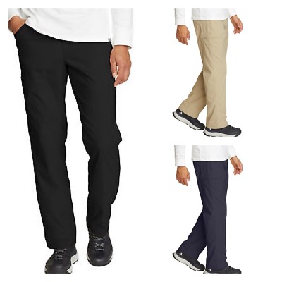 Eddie Bauer Men's Tech Rainier Pant Two Way Stretch Elastic Waistband ...