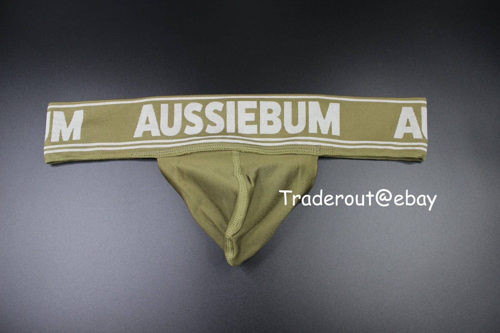 AussieBum Men Olive Green The CUP Microfiber Backless Pouch underwear S ...