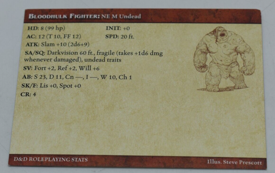 Bloodhulk Fighter DDM Dungeons and Dragons Miniatures 46 / 60 CE 2005 ...