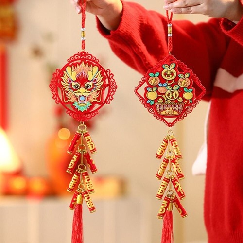 Red Flocking Spring Festival Pendant Housewarming | eBay