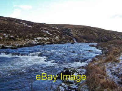 Photo 6x4 Cold waters Coulnacraggan The River Snizort, with snow on its ...