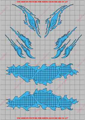 TRN2013P Ripped RC Body Vinyl Paint Mask/ Stencil Kit | eBay