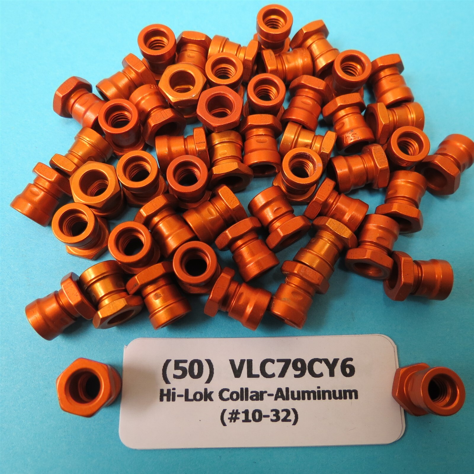 (50 New) VLC79CY6 Veri-Lite Hi-Lok Collars for 3/16 Pin 10-32 Aircraft ...