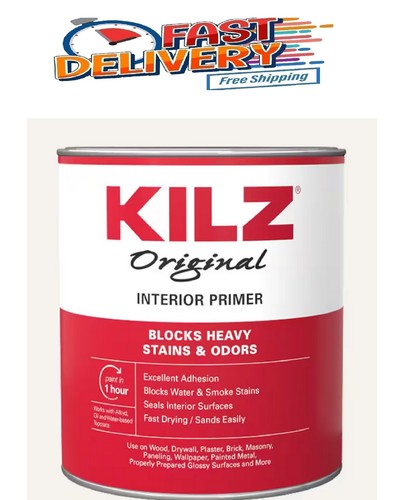 KILZ Original 1 qt. White Oil-Based Interior Primer, Sealer, and Stain ...