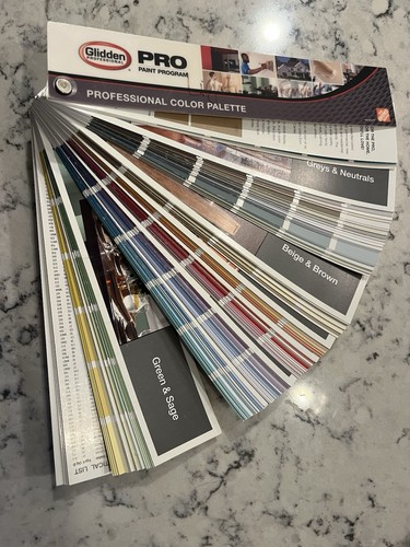 Glidden Pro Paint Program Professional Color Pallete Fan Color Deck ...