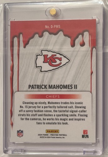 2024 Prestige Chiefs Patrick Mahomes Drip Card Case Hit SSP | eBay