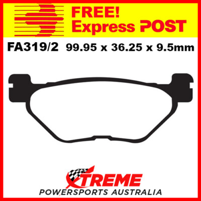 Yamaha XV 950 - XVS 950 2014 EBC Semi Sintered Rear Brake Pads, FA319/2V | eBay Australia