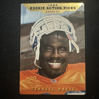 1995 Action Packed Rookies/Stars #92 Terrell Davis RC Rookie Broncos | eBay