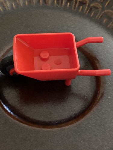 Lego Red Wheel Barrow Accessory Wheelbarrow Toy BW 022 | eBay Australia