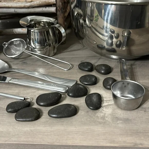 CURATED BY ME 33 PIECE PIZZA, PIZZA OUTDOOR MUD KITCHEN LOOSE PARTS ...