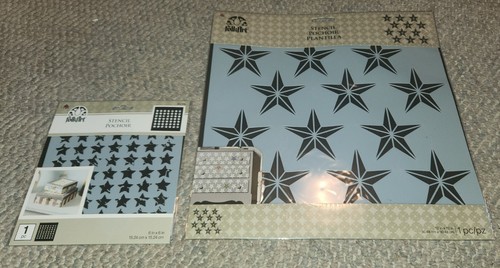 Plaid Folk Art Star Stencil 2 Piece Set 12x12 6x6 New Unopen | eBay