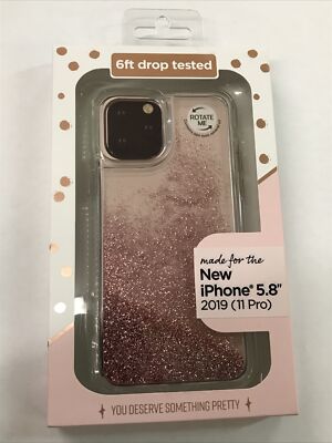 Fellowes Iphone5.8" 2019 (11 Pro) Moving Pink Glitter Case | eBay