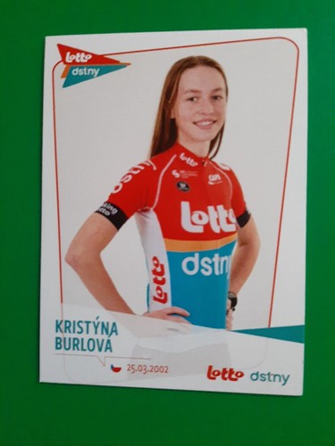 CYCLISME carte cycliste KRISTYNA BURLOVA équipe LOTTO DSTNY 2023 | eBay