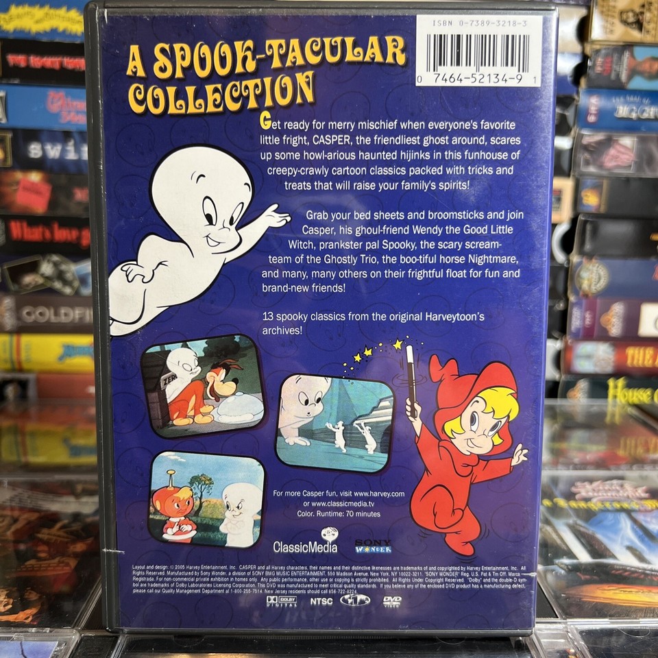 Casper 's Spookiest Tales 2005 DVD 13 Classic Cartoon Shorts Friendly ...