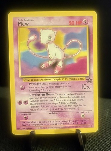 Mew #8 Black Star Promo Vintage Pokemon Card Non Holo 1999 | eBay