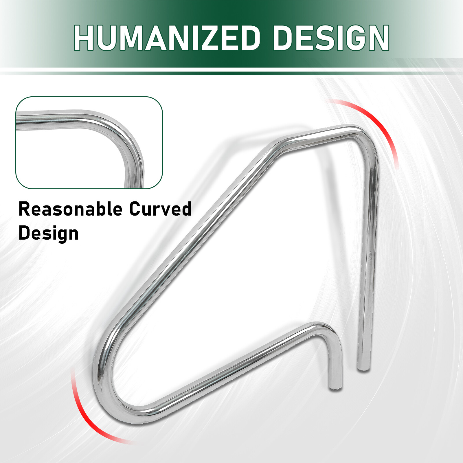 New Stainless Steel Swimming Pool Ladder Step Handrail In-Ground ...