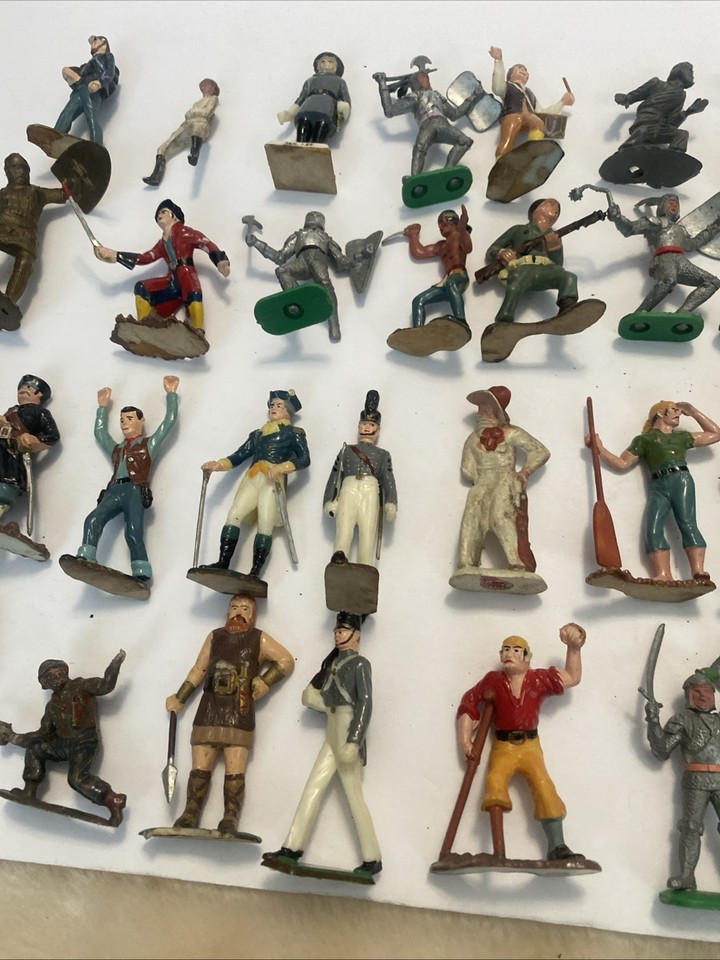 Marx Warriors of the World Plus Lot Plastic Figures Pirates Soldiers As ...