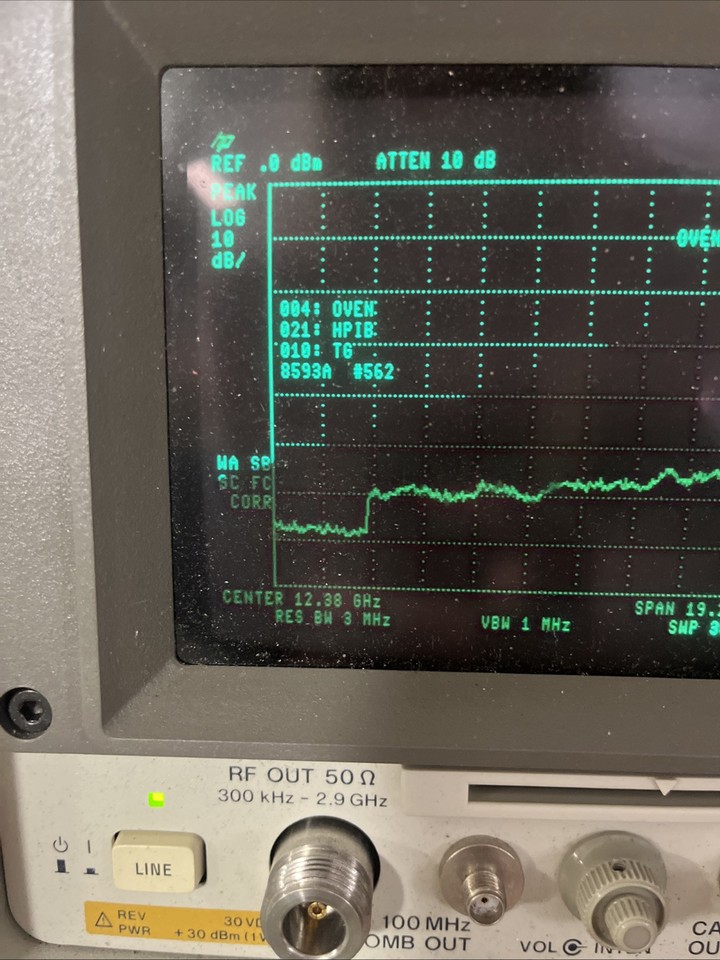 Hewlett Packard HP 8593A Spectrum Analyzer 9 kHz-22 GHz | eBay