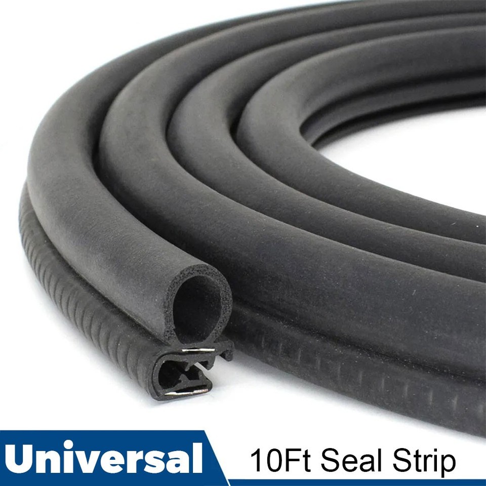 For all Car Weather Stripping 10Ft Door Seal Strip with Side Bulb ...