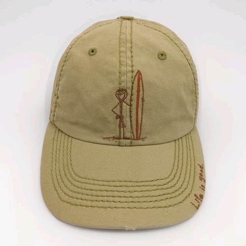 Life Is Good Surfer Surf Hat Baseball Cap Adjustable Embroidered | eBay