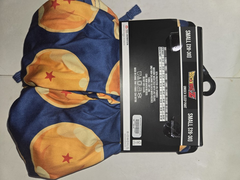 Dragon Ball Z Unisex Sleep Pants Size Small 28-30 | eBay