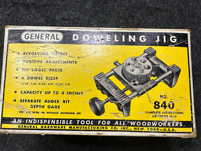 General Dowling Jig # 840 UPC Carpentry Tool. Dowell Drilling Jig! | eBay