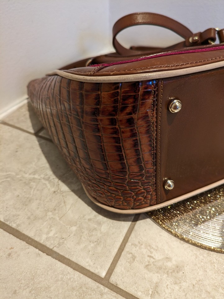 GUC Brahmin Small Lena Toasted Almond Haynes Handbag. Missing Tassel ...