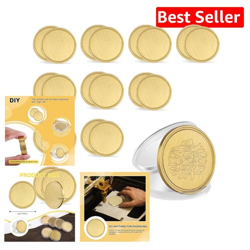 Blank Brass Challenge Coins for DIY Crafts - 40mm Coin with Protection ...