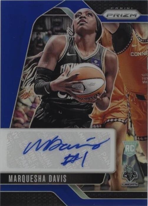 2024 Panini Prizm WNBA - Signatures Marquesha Davis #SG-MD Blue Prizm ...