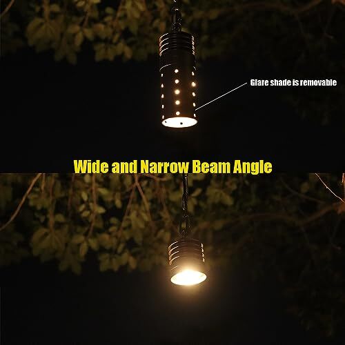 Outdoor Hanging Tree Lights,12V Low Voltage 7.8 Inches 2-Pack RGB+Warm ...