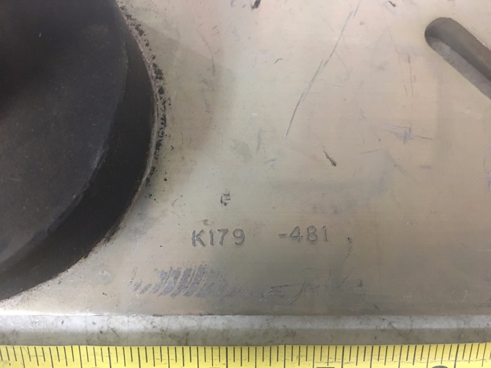 Left KW Hood Locator Pin & Bracket Kenworth # K179-481 Ref. # K273257 ...