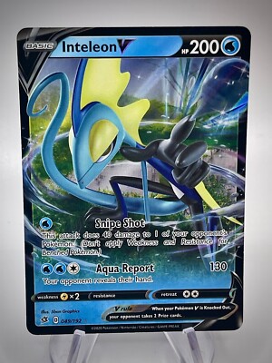 Inteleon V - 049/192 Rebel Clash Ultra Rare Pokemon - NM/MINT | eBay