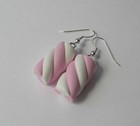 Pink & White Miniature Marshmallow Flump Sweet Charm Fun Handmade ...