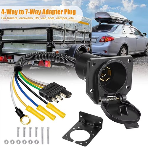Multi Tow 4 Way to 7 Way RV Blade and 4-Way Flat Female Trailer ...