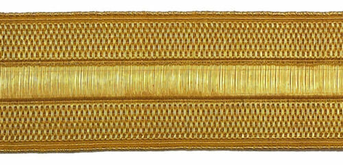 GOLD METAL GLIT BRAID LACE FOR ARMY, MILITARY, UNIFORM, COSTUME, FANCY ...