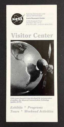 1996 NASA Lewis Research Cleveland Ohio Visitor Center Vintage Travel ...
