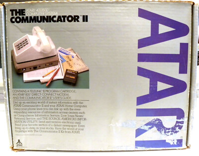 ATARI THE COMMUNICATOR II BOX 400/800/1200XL/XF551/822/130XE/830/835 ...