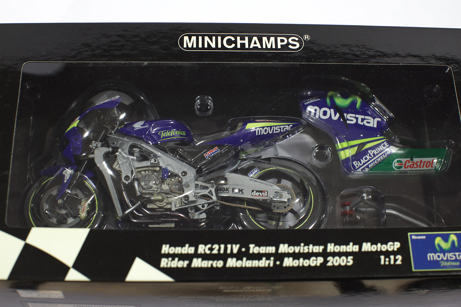 Minichamps Telefonica Movistar Gresini RC211V Marco Melandri 33 MotoGP ...