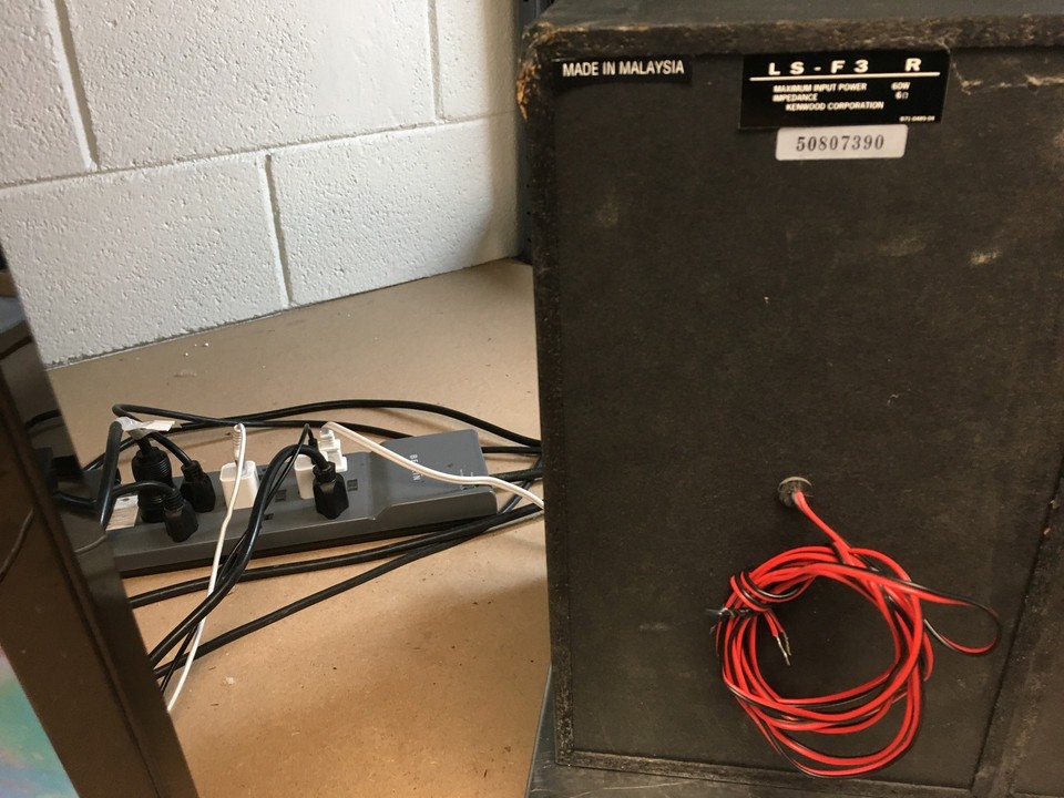 Kenwood LS-F3 3-Way Bookshelf Speakers Pair Bass Reflex 6 Ohms 60W ...