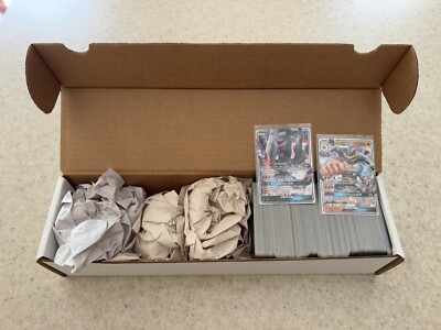 Pokemon TCG Bulk Card Lot - W/ BCW 800 Card Storage Box - Burning ...