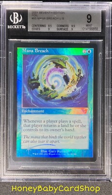 MTG Seventh Edition Foil 2001 Mana Breach BGS 9.0Q++ (Quad++) MINT ...