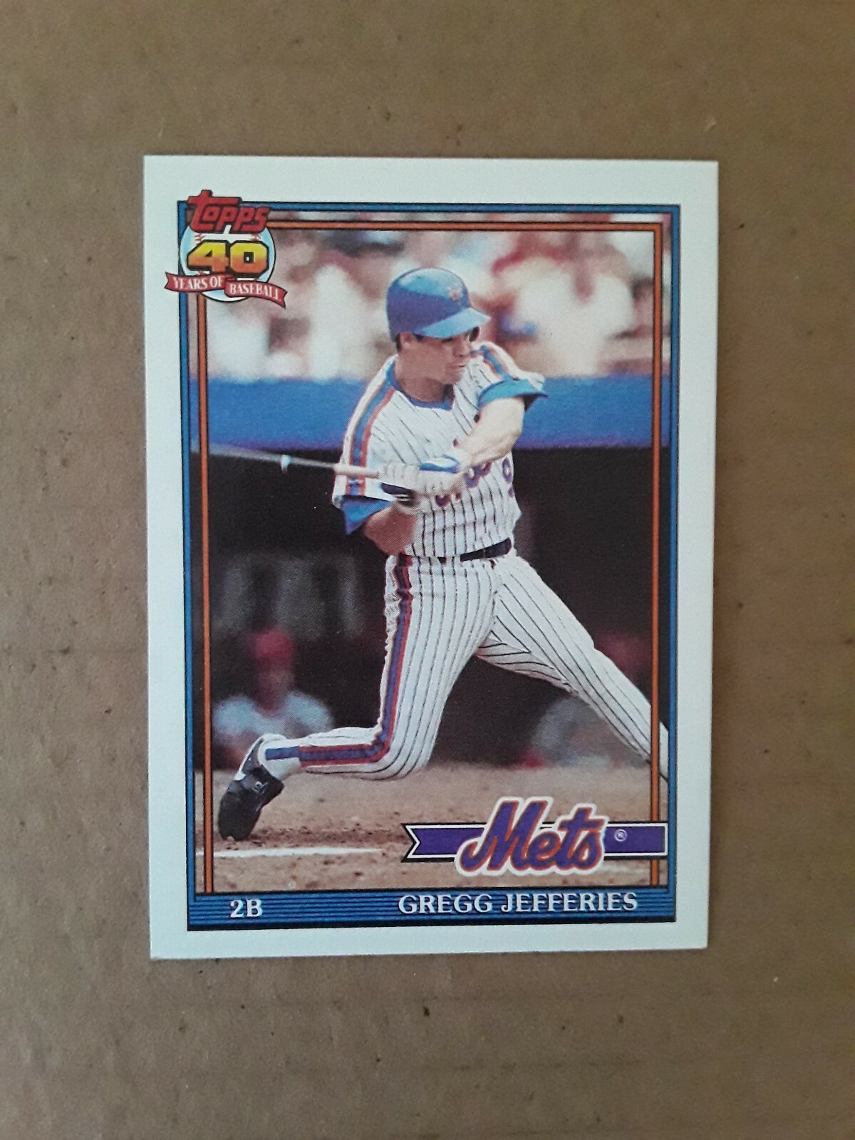 1991 Topps Gregg Jefferies baseball card #30. New York Mets. | eBay