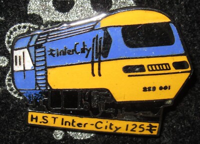 Vintage British Rail Train. HST Inter-City 125 Metal & Enamel Pin Badge ...