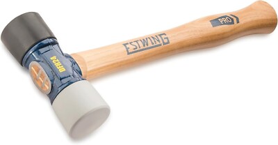 ESTWING Rubber Mallet - 24 oz Double-Face Hammer with Soft/Hard Tips ...