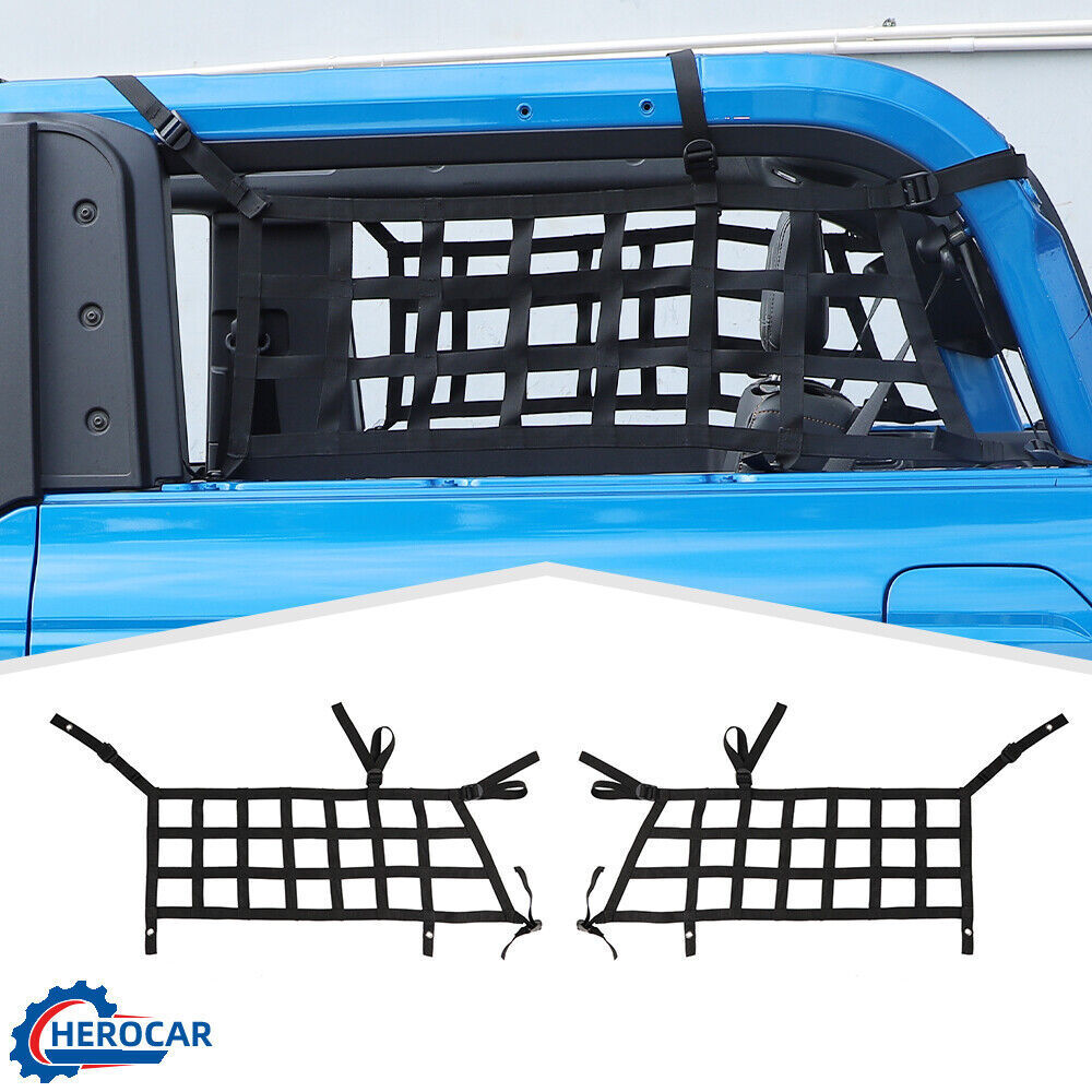 Rear Side Trunk Cargo Net Restraint Mesh Protection For Ford Bronco ...