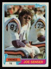 1981 Topps #217 Joe Senser RC Rookie Minnesota Vikings Football Card | eBay