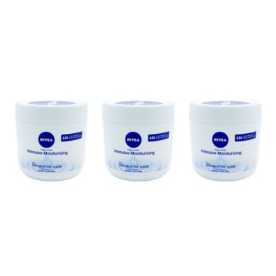 Nivea Moisturising Cream Tub Intensive 400ml x 3 | eBay UK