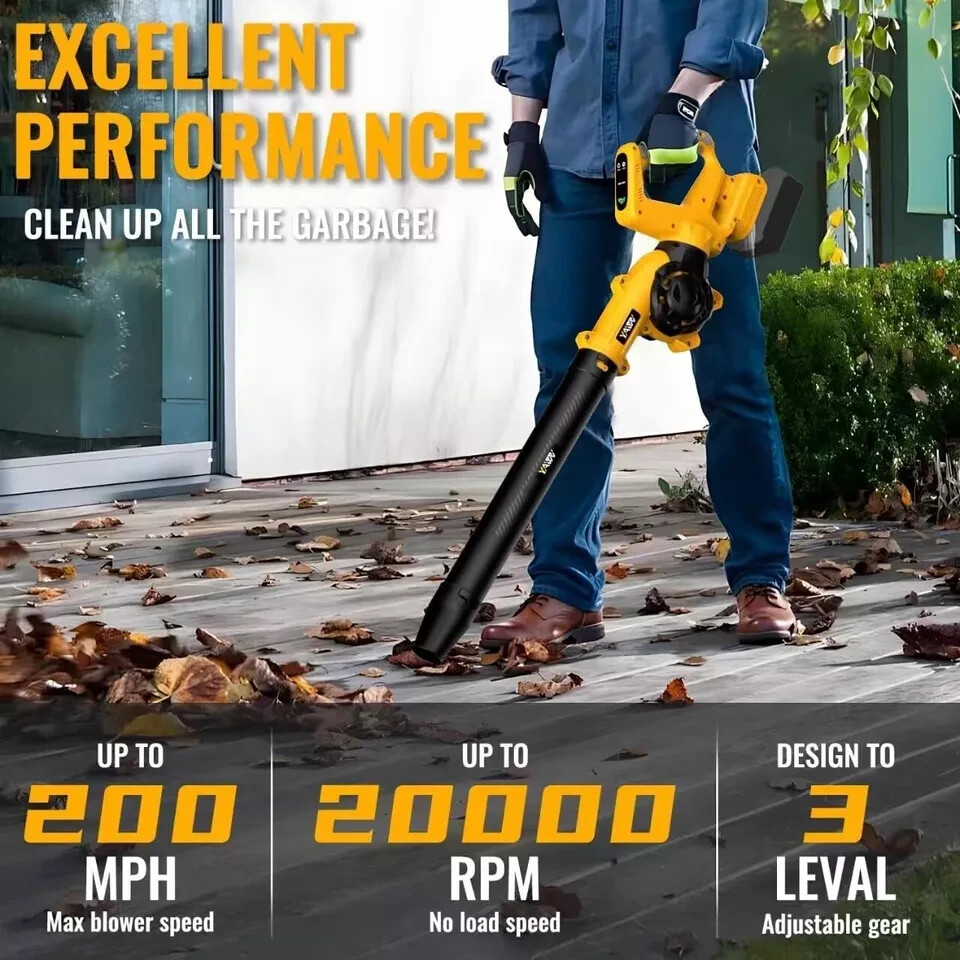 DEWALT DCE100B 20V Handheld Leaf Blower - Yellow for sale online | eBay